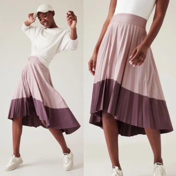 Athleta | Skirts | Athleta Swing Forward Pleated Skirt Xxs | Poshmark